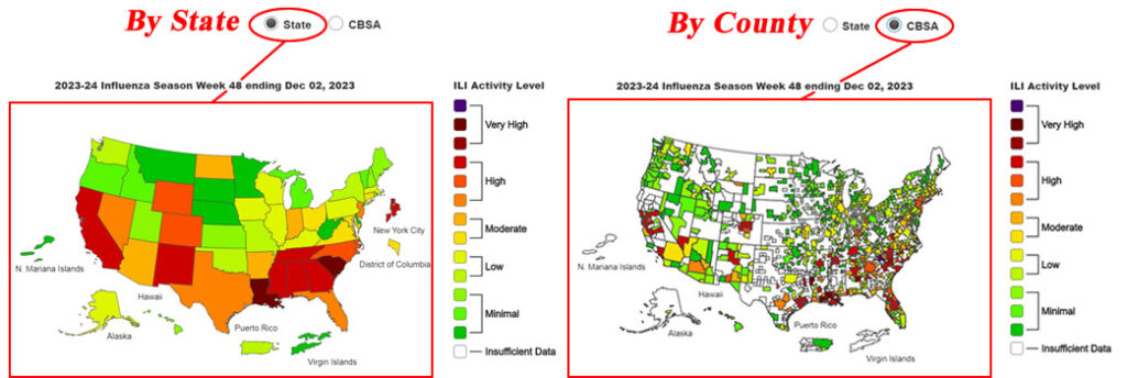 United States Influenza Map