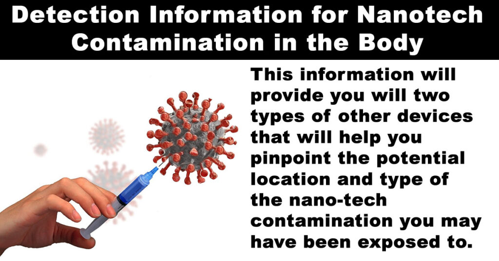 Detection Information for Nanotech Contamination in the Body?